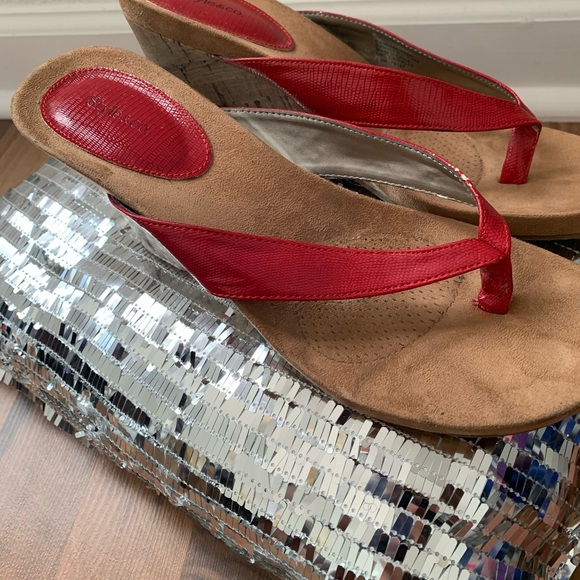 Style & Co. | Shoes | Red Wedges | Poshmark